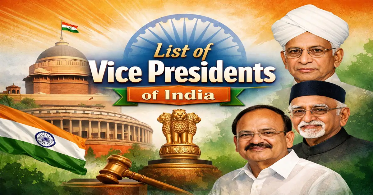 List of Vice Presidents of India (1952-2026) | Rohit Academy